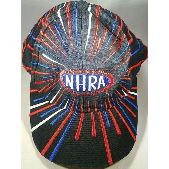 Accessories | Nhra Championship Black Drag Racing Trucker Hat 1997 Red ...